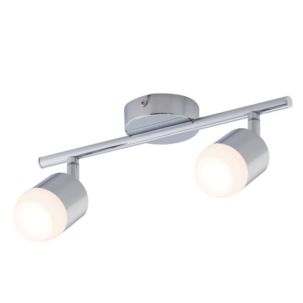 Pallas LED Spotlight | 2 Lamp | Polished Chrome - Arlec UK