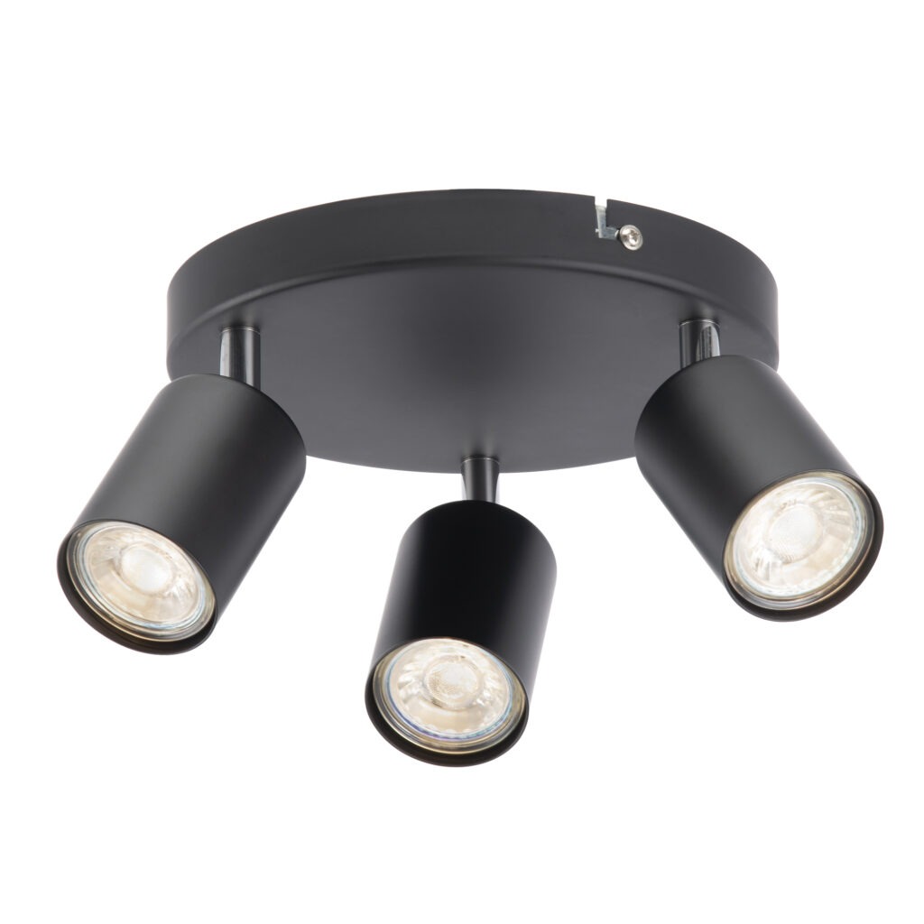 The best LED kitchen spotlight - Travis matte black, 3 lamp, bar ...