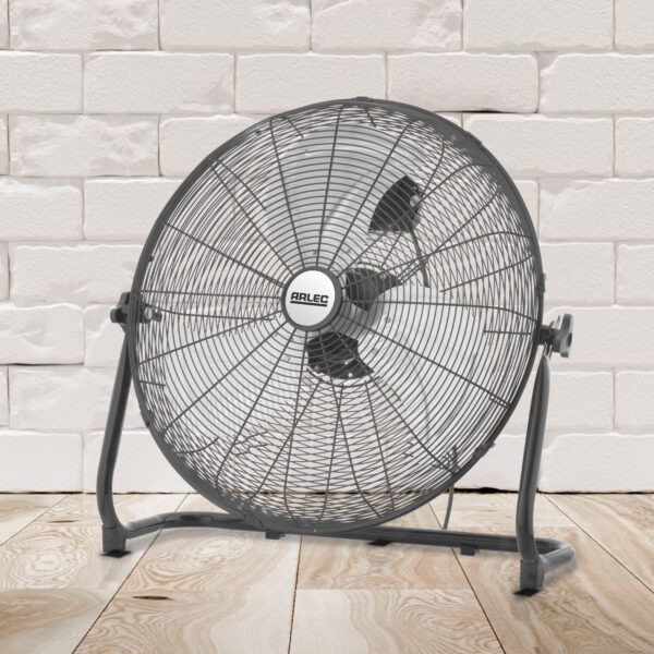 20 Inch Industrial Floor Fan | Black - Arlec UK