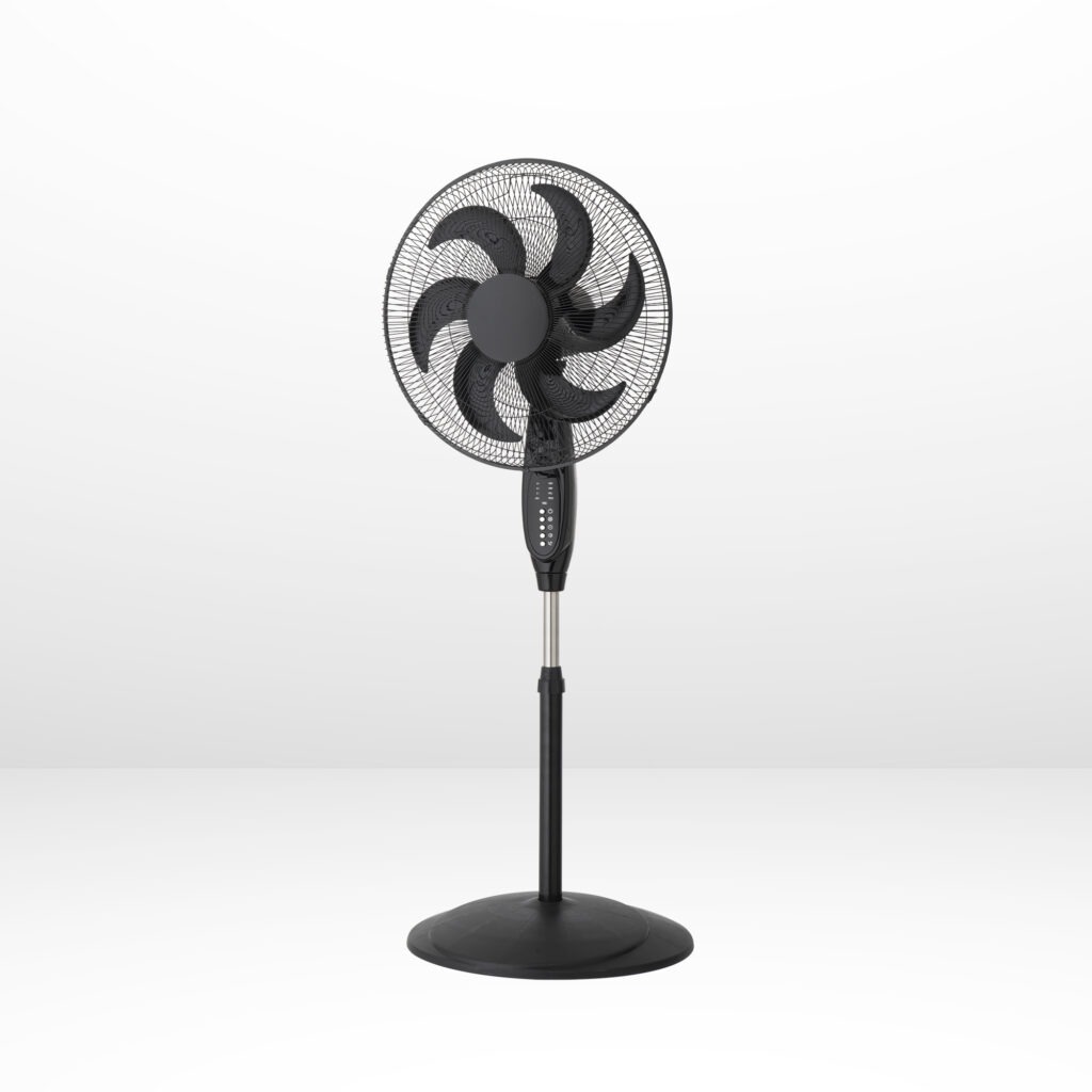 18 Inch Pedestal Fan | Remote Control | Black - Arlec UK