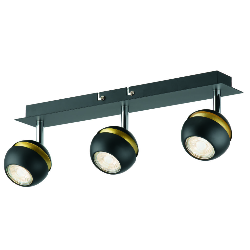 Black 3 light spotlight, Austin. Become a Verve lighting reatailer