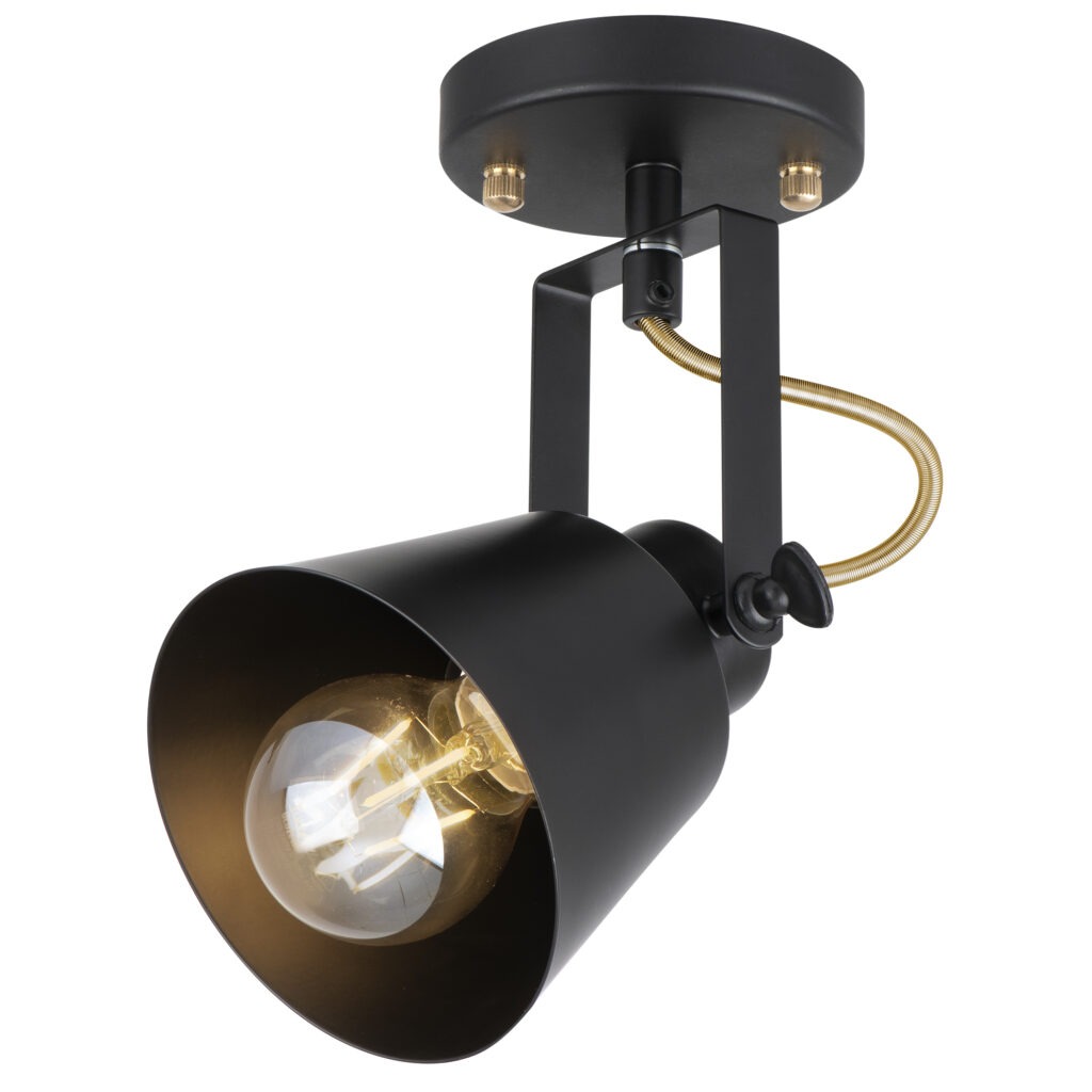 Abigail single black spotlight, become a Verve lighting reatailer
