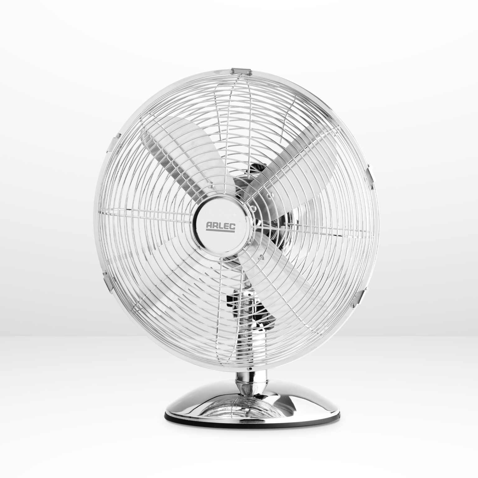 12" Metal Desk Fan | Chrome - Arlec UK