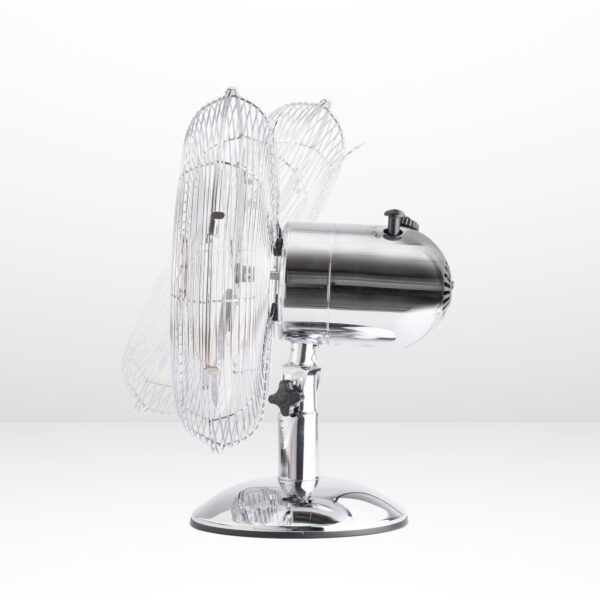 12" Metal Desk Fan | Chrome - Arlec UK