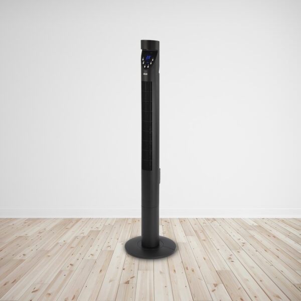 46" Cobra Tower Fan | With Remote | Black - Arlec UK