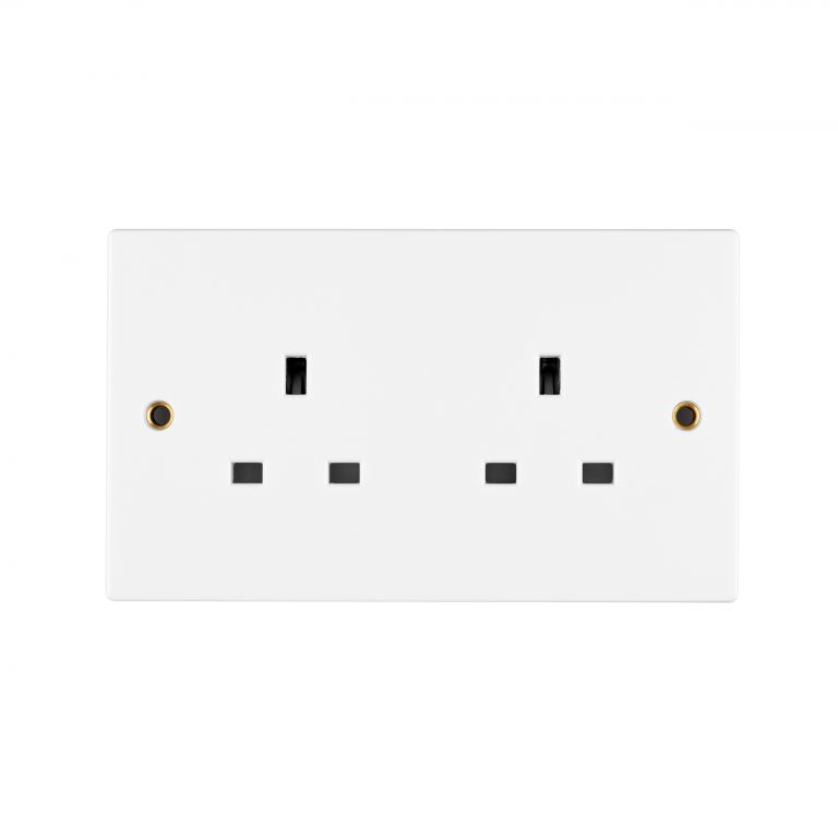 Unswitched Socket 2 Gang 13A - Arlec UK