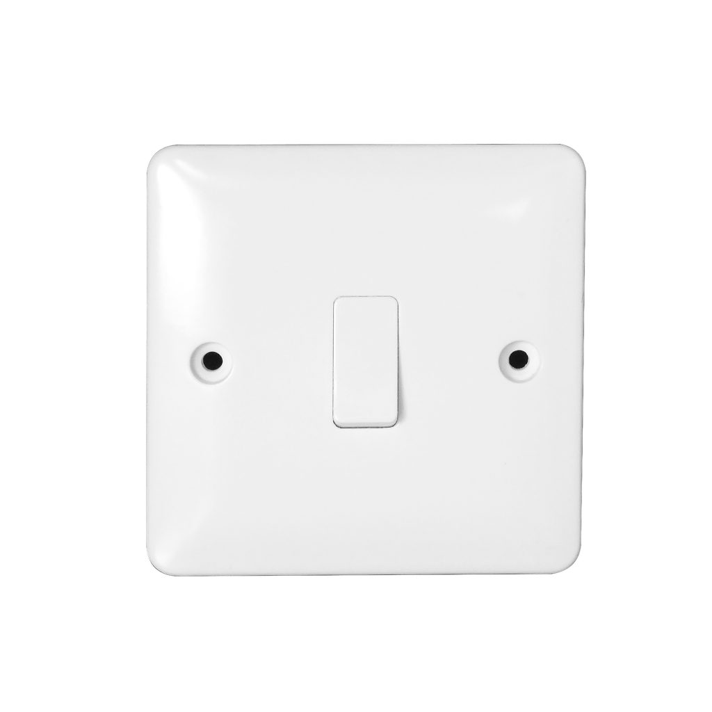 Slim Line Switch 1 Gang 1 Way 10A - Arlec UK