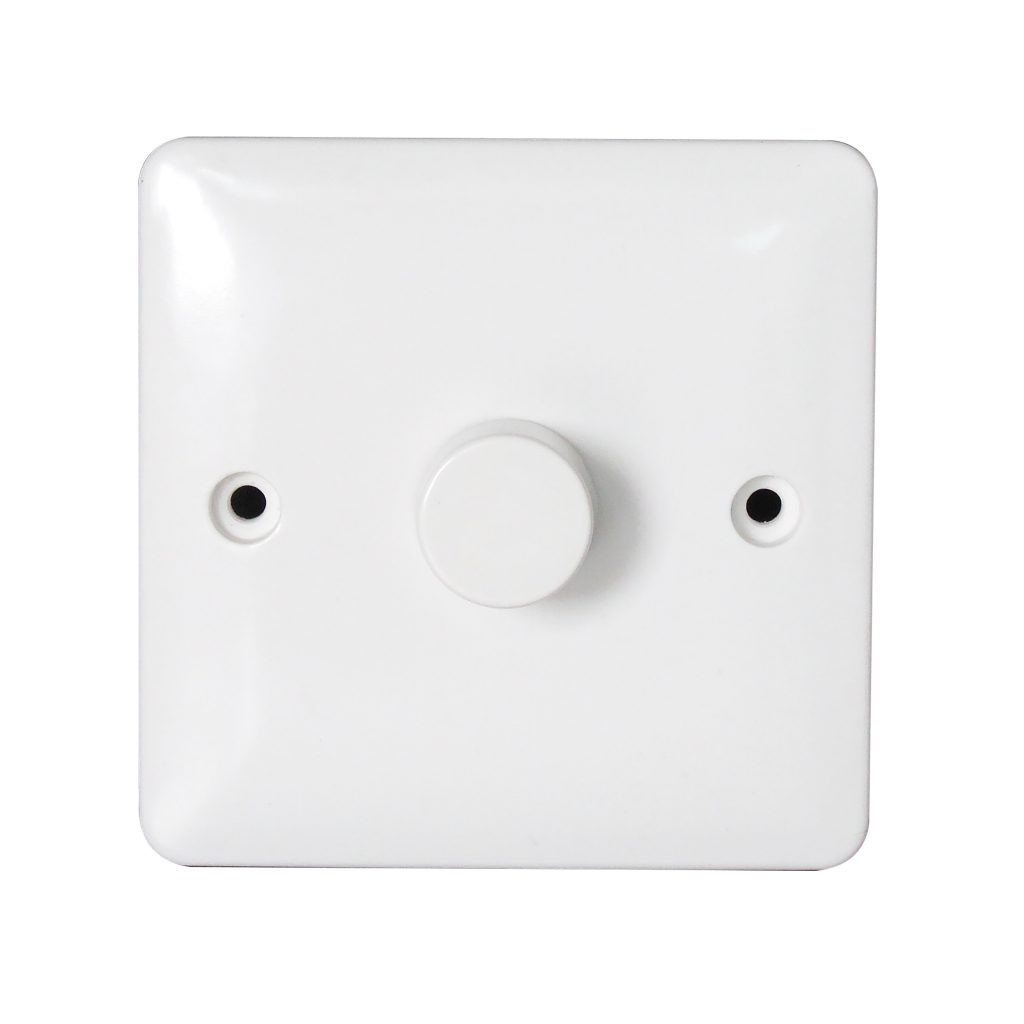 Slim Line Dimmer 1 Gang 2 Way 400W - Arlec UK