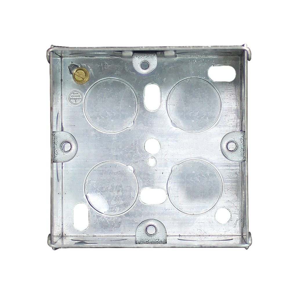 Pre-punched Knockouts Back Box Metal Back Box 1 Gang 25mm - 10 Pack For ...