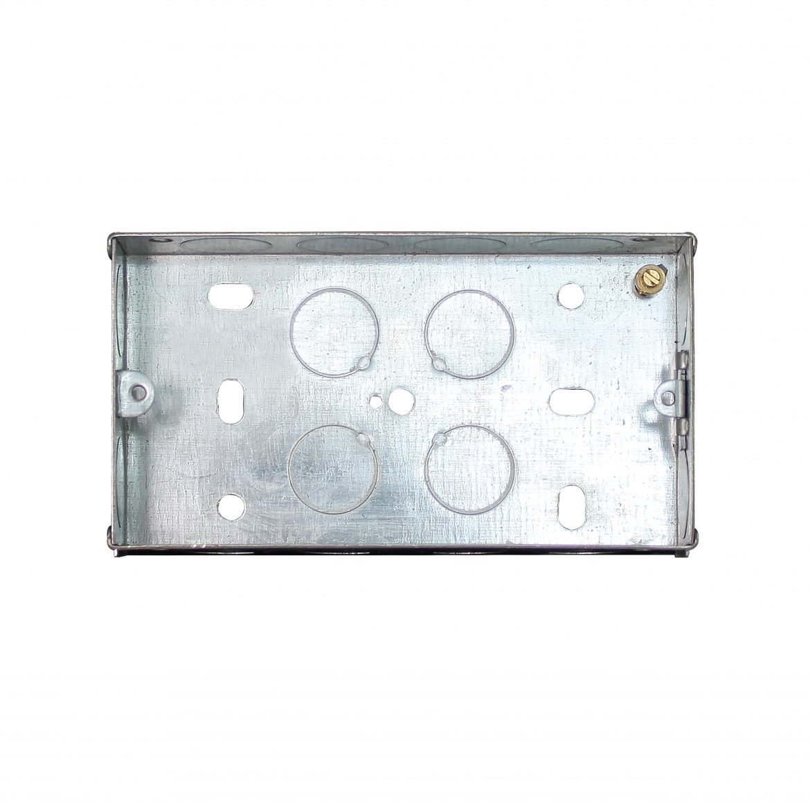 Metal Back Box 2 Gang 25mm - Arlec UK