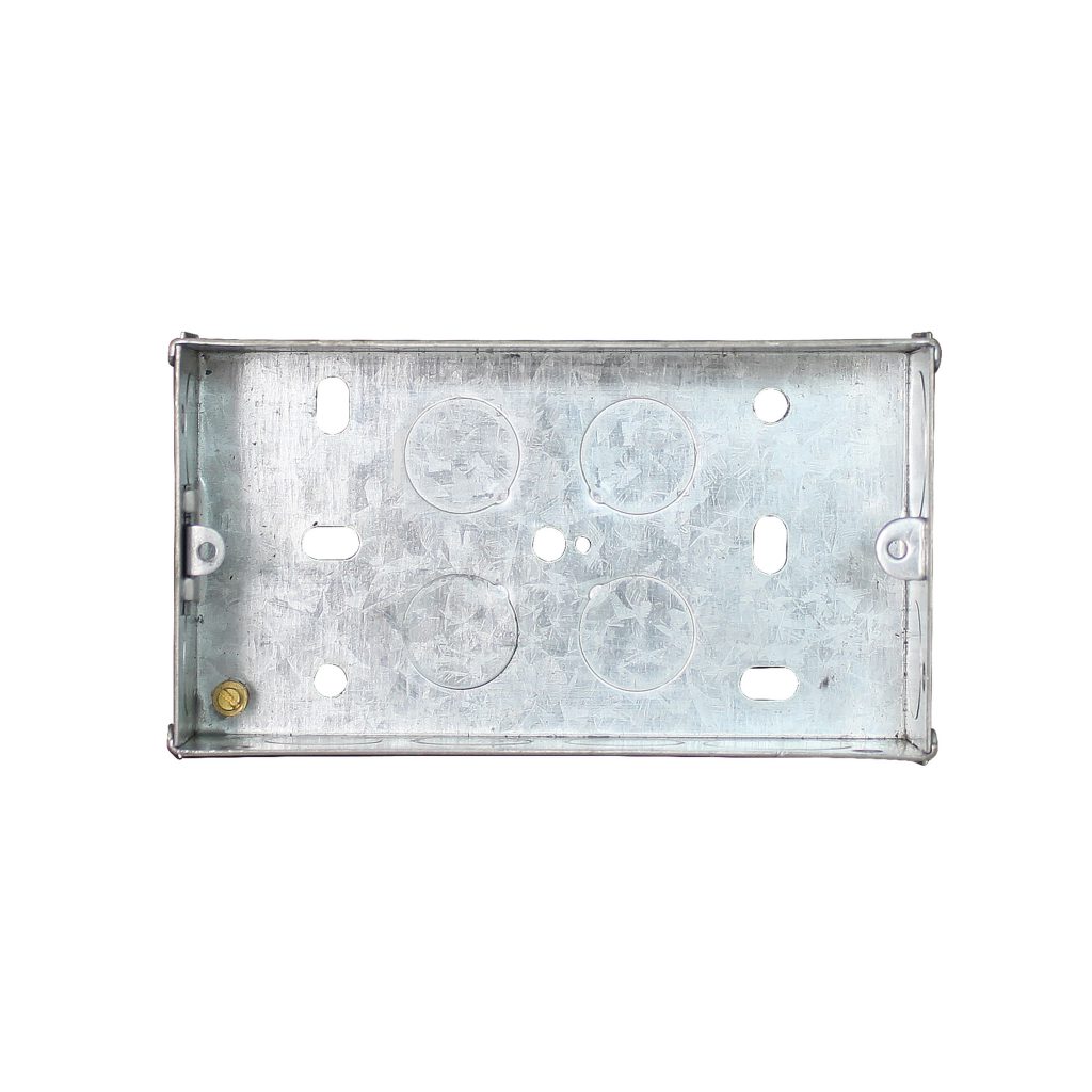 Metal Back Box 2 Gang 35mm - Arlec UK