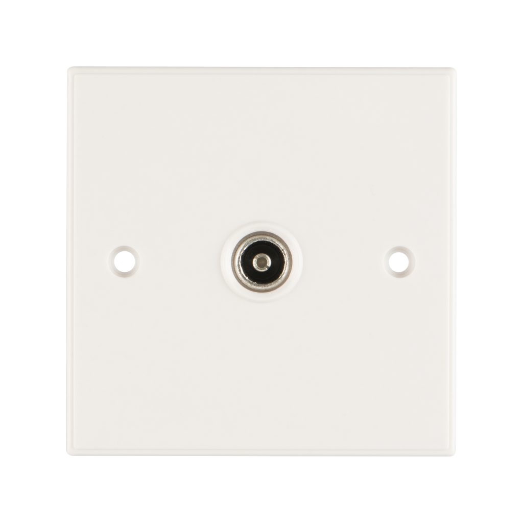 Coaxial TV Socket 1 Gang - Arlec UK