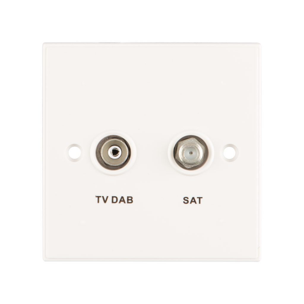 TV & Satellite Socket 1 Gang - Arlec UK