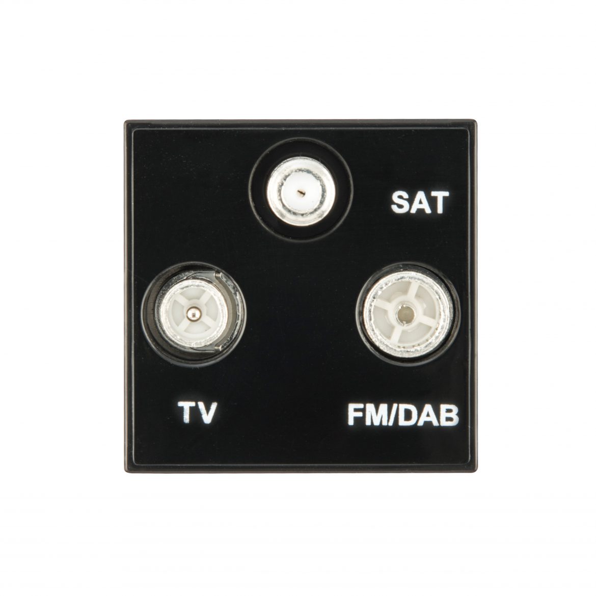 TV, FM & Satellite Socket Module Black - Arlec UK