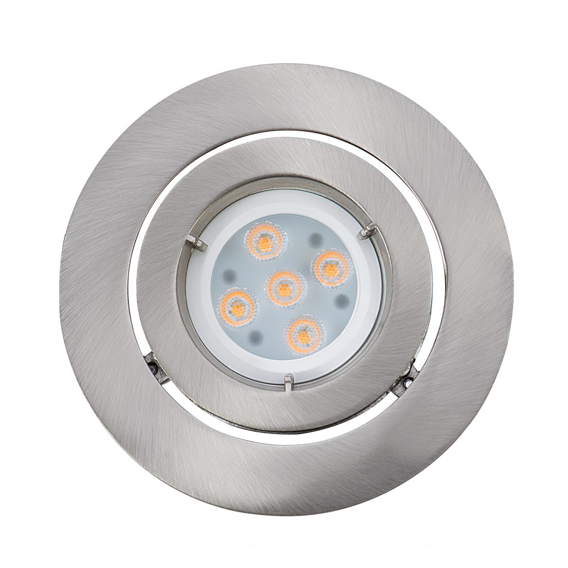 Gimbal LED Downlight Kit 5.5W 500Lumens Daylight - Brushed Nickel ...