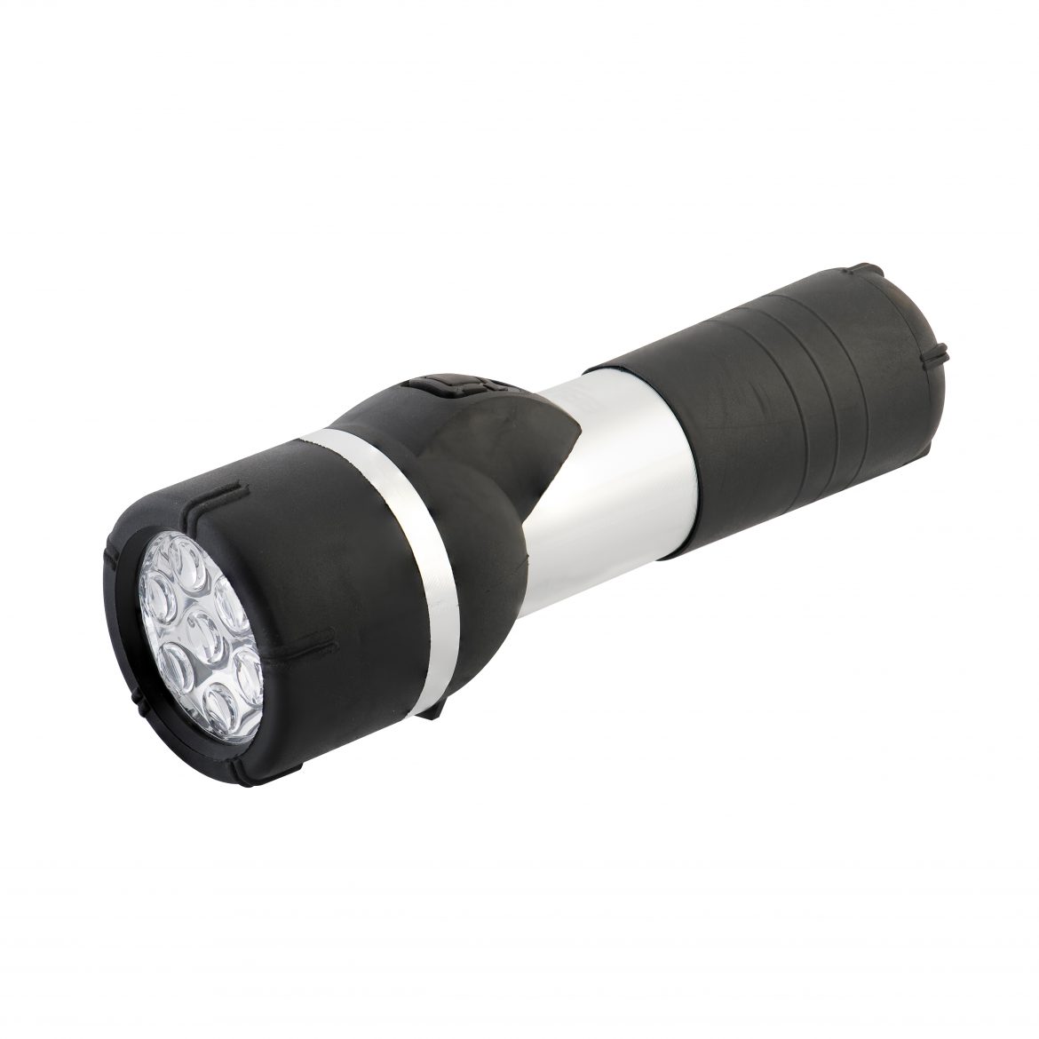 7 LED Tough Rubber Grip Torch Large - Arlec UK