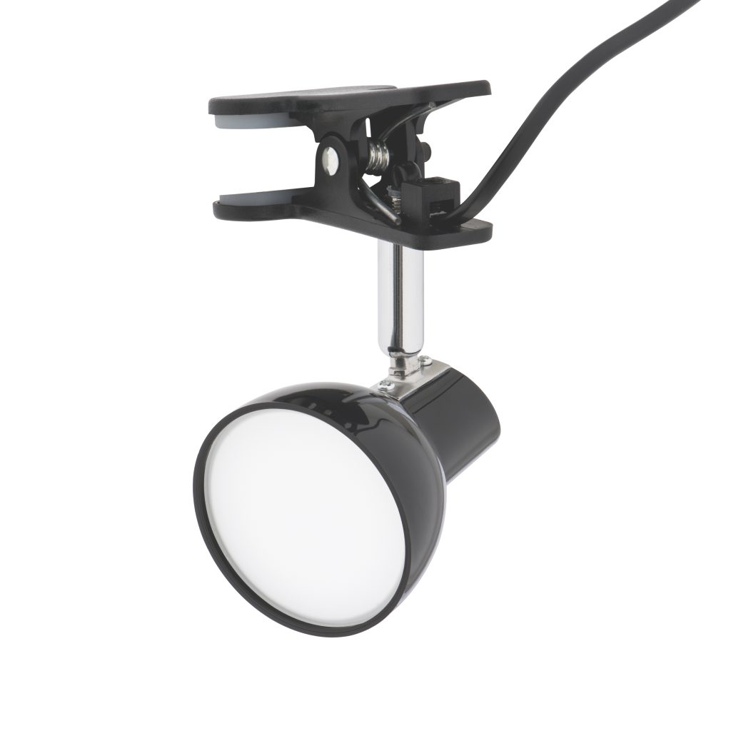 Tobi 5W LED Clip Lamp Black - Arlec UK