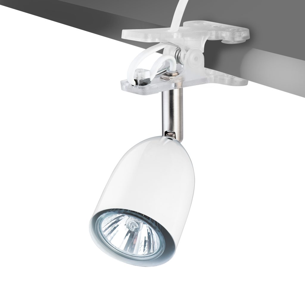 Clip Lamp GU10 Gloss White - Arlec UK