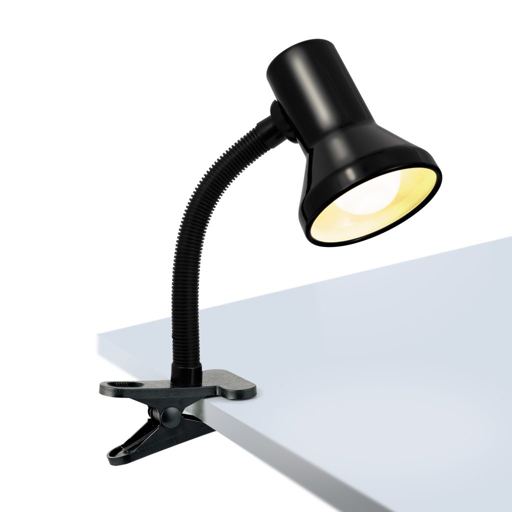 Freya Clamp Lamp Black - Arlec UK