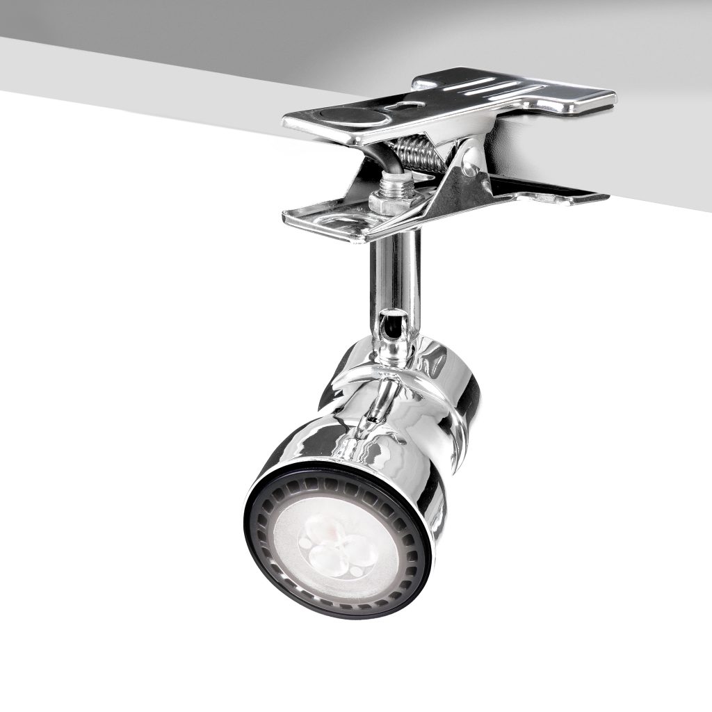 5W LED Chrome Clamp Lamp - Arlec UK