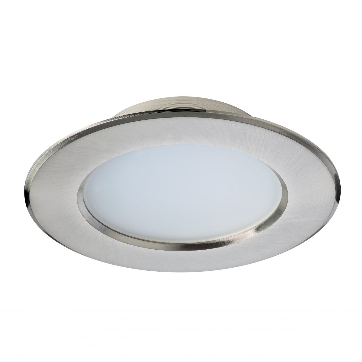 Dimmable LED Downlight Kit 12W 800Lumens Daylight - Brushed Nickel ...