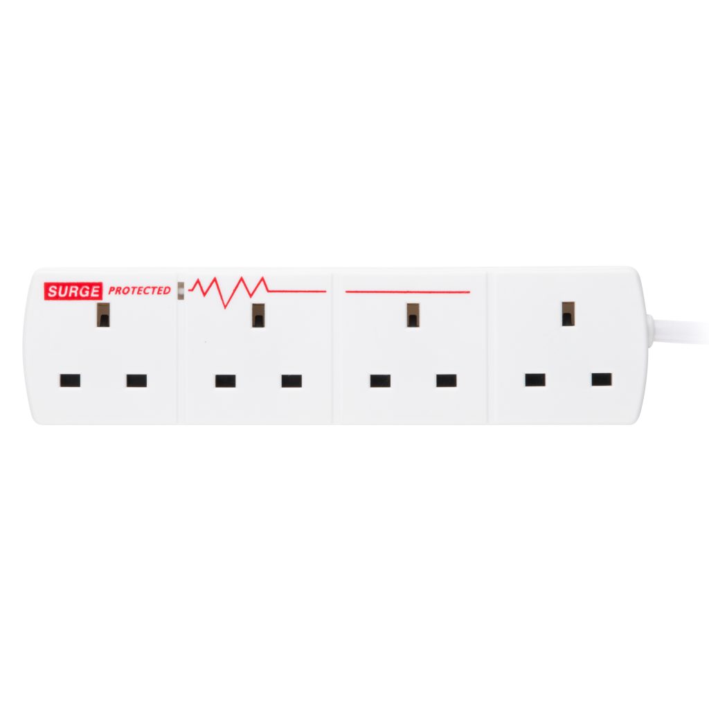 4 Socket Extension Lead 13A 8m - Arlec UK