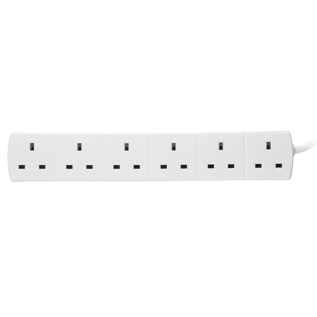 6 Socket Extension Lead 13A 3m - Arlec UK