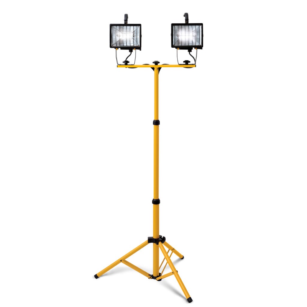 Twin Halogen Worklight With Tripod 400W - Arlec UK