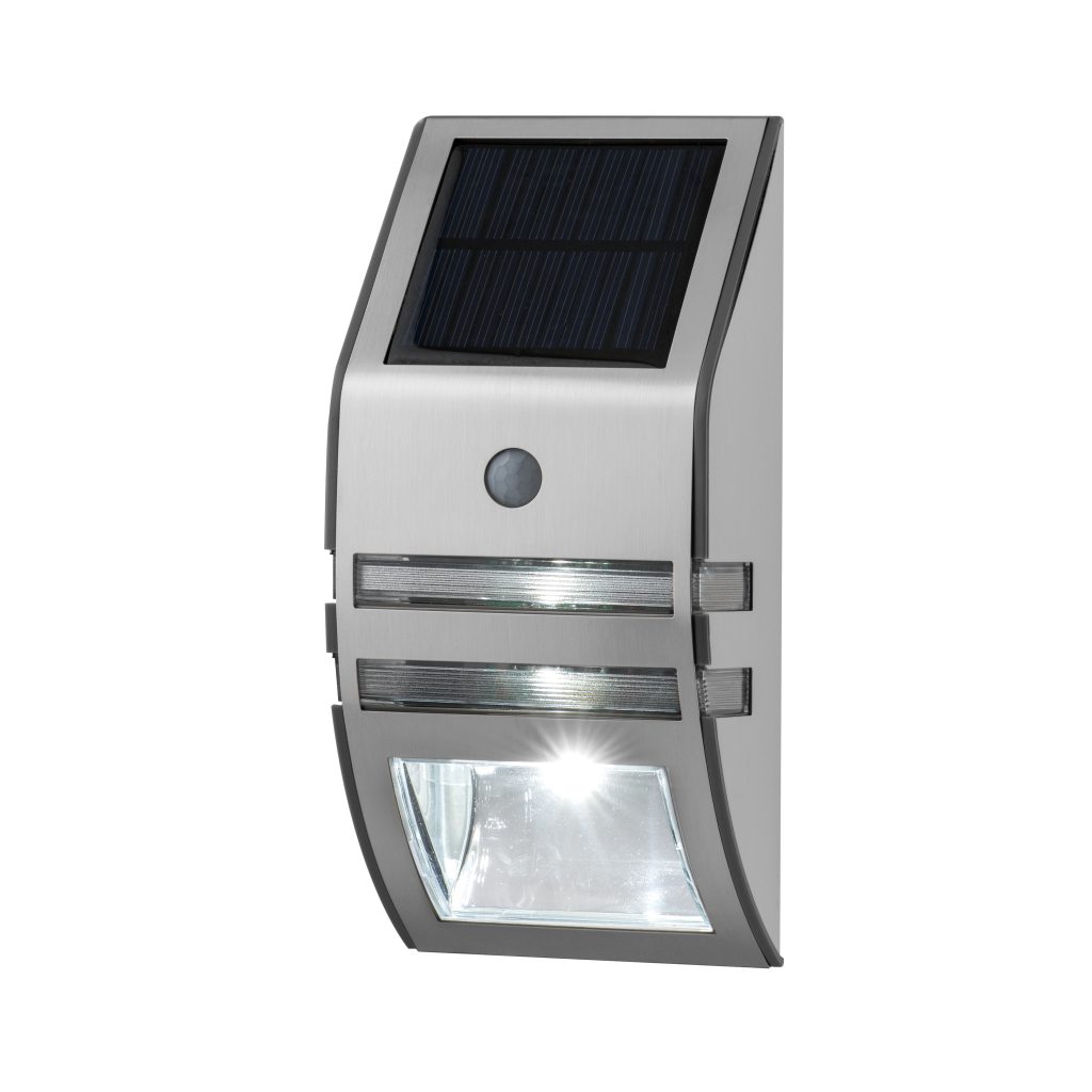 Solar LED Wall light with Movement Sensor - 80 Lumens - Arlec UK